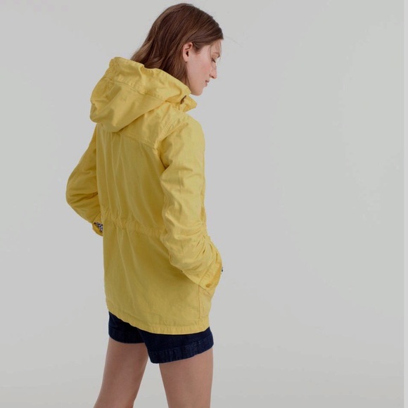 J. Crew | Jackets & Coats | J Crew Cotton Anorak Jacketvivid Lemon ...